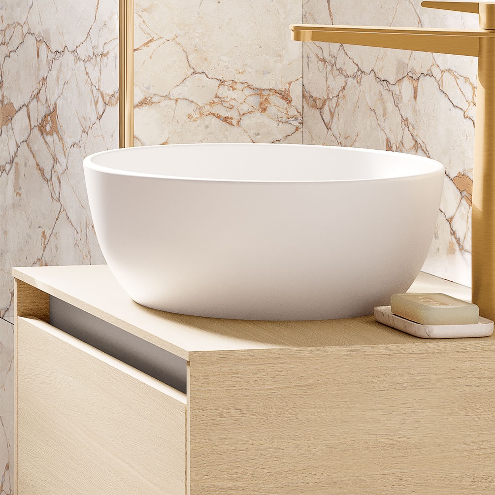 V&B Artis 325 Stone White CeramicPlus Basin | Sanctuary Bathrooms